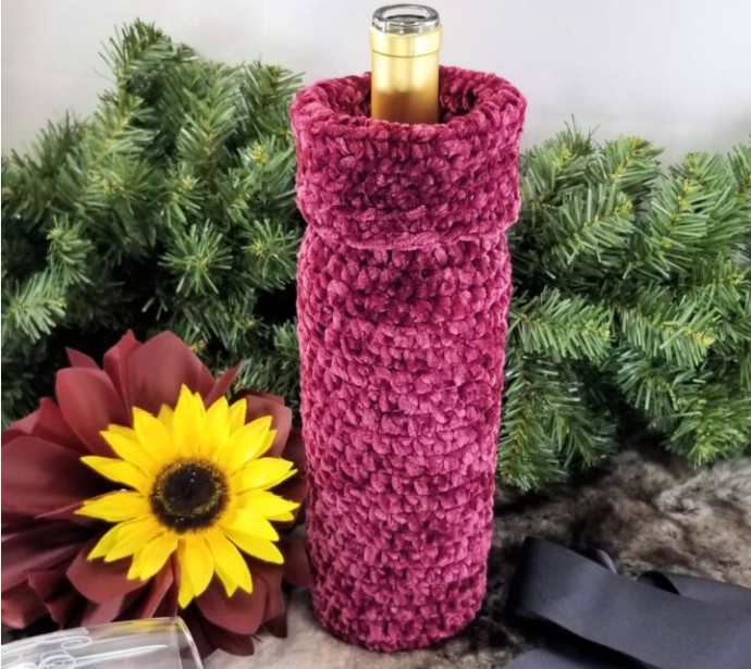 Velvet Luxe Wine Bag Crochet Tutorial — Brilliant Life Hacks